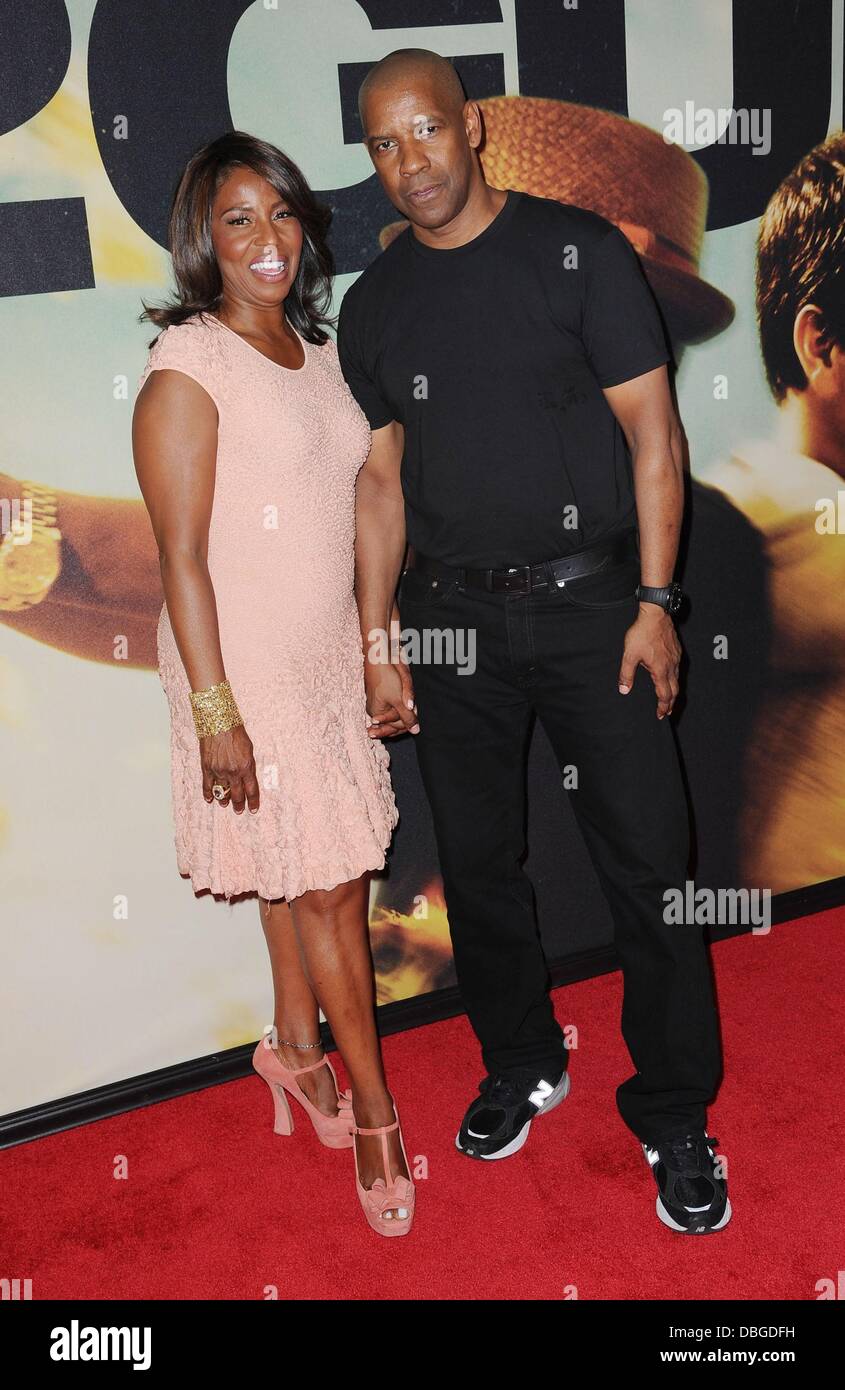 New York, NY. 29th July, 2013. Pauletta Washington, Denzel Washington ...