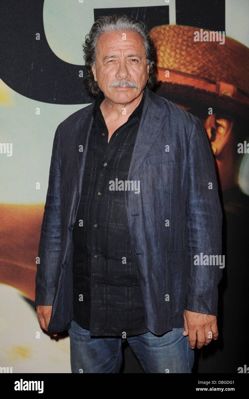 New York, NY. 29th July, 2013. Edward James Olmos at arrivals for 2 ...