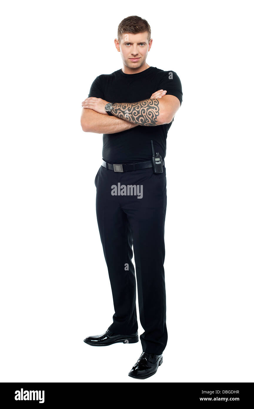 Full length portrait male bodyguard hi-res stock photography and images ...