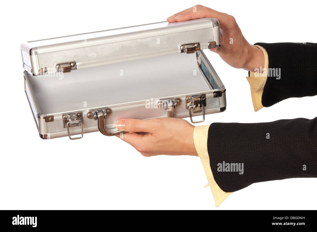 Open briefcase money hi-res stock photography and images - Alamy