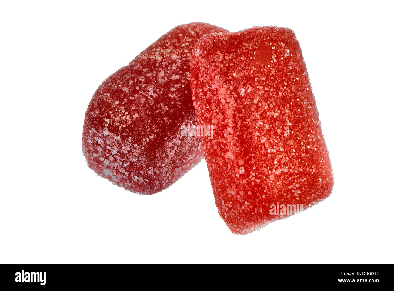 two red jelly candies Stock Photo - Alamy