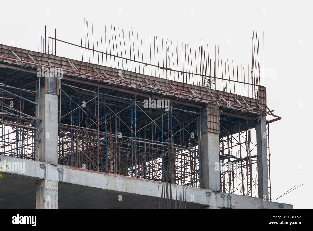 Unfinished Construction of Building Stock Photo - Alamy