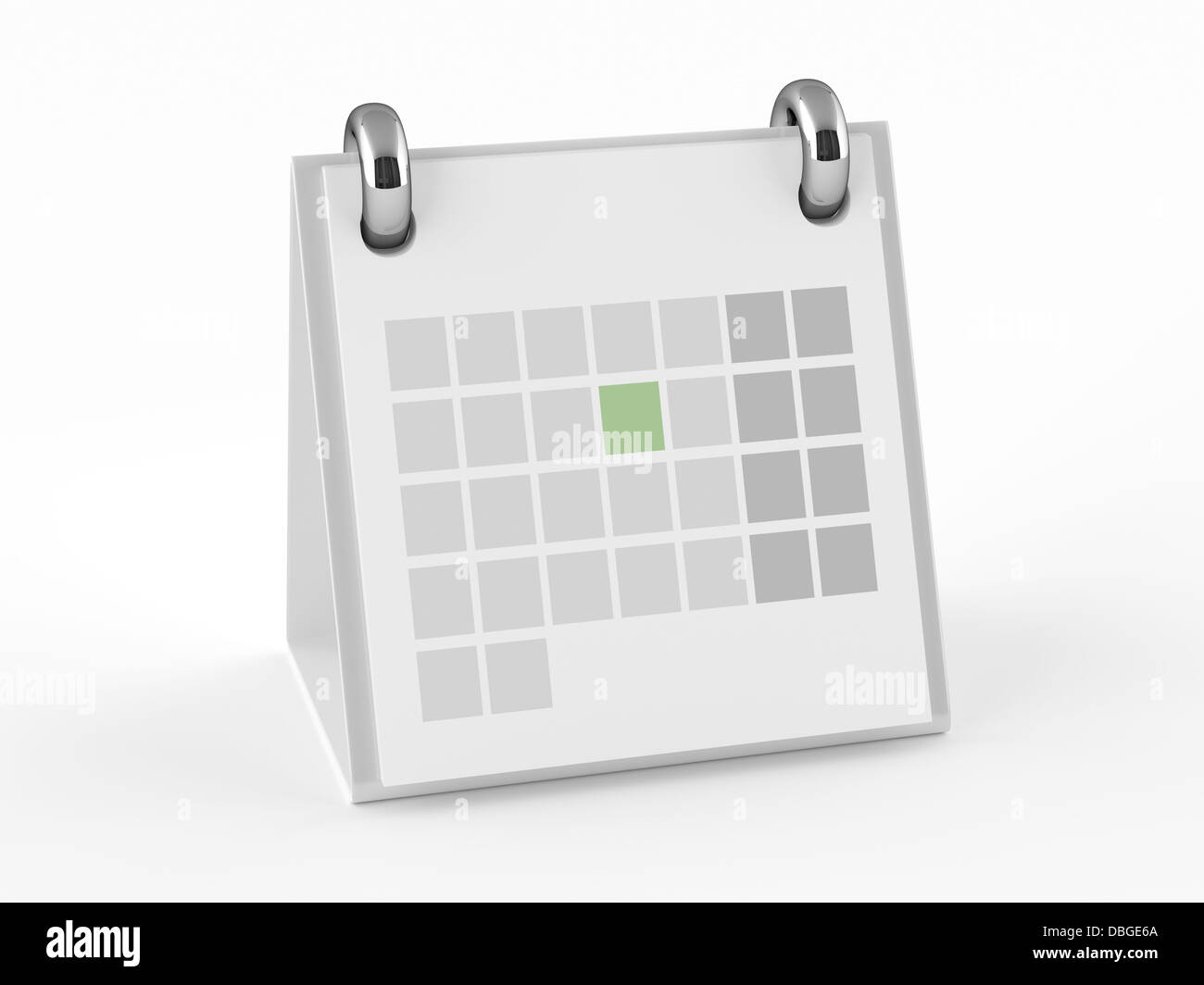 3D Calendar (Green Event Stock Photo - Alamy