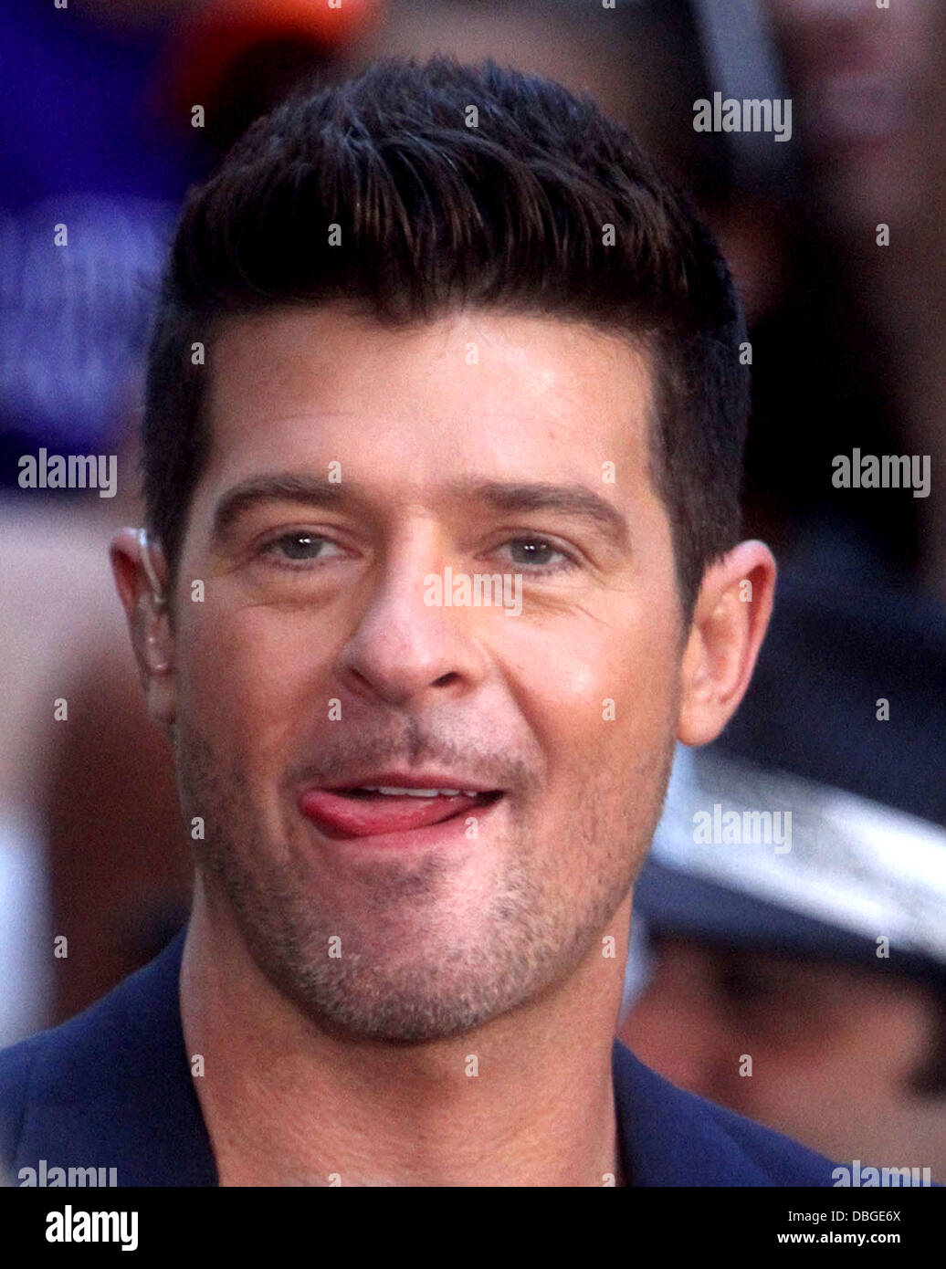 New York, New York, USA. 30th July, 2013. Singer ROBIN THICKE performs ...