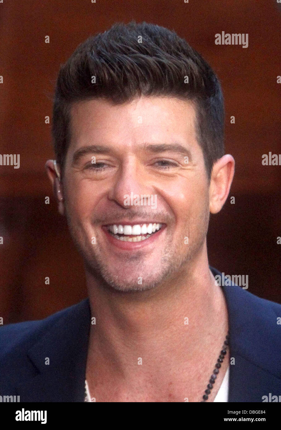 New York, New York, USA. 30th July, 2013. Singer ROBIN THICKE performs ...