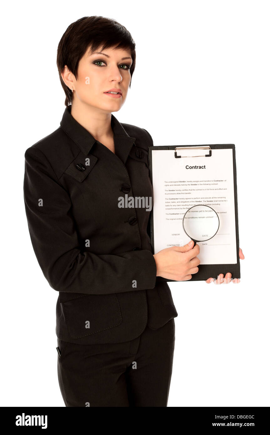 Features of contract Stock Photo - Alamy