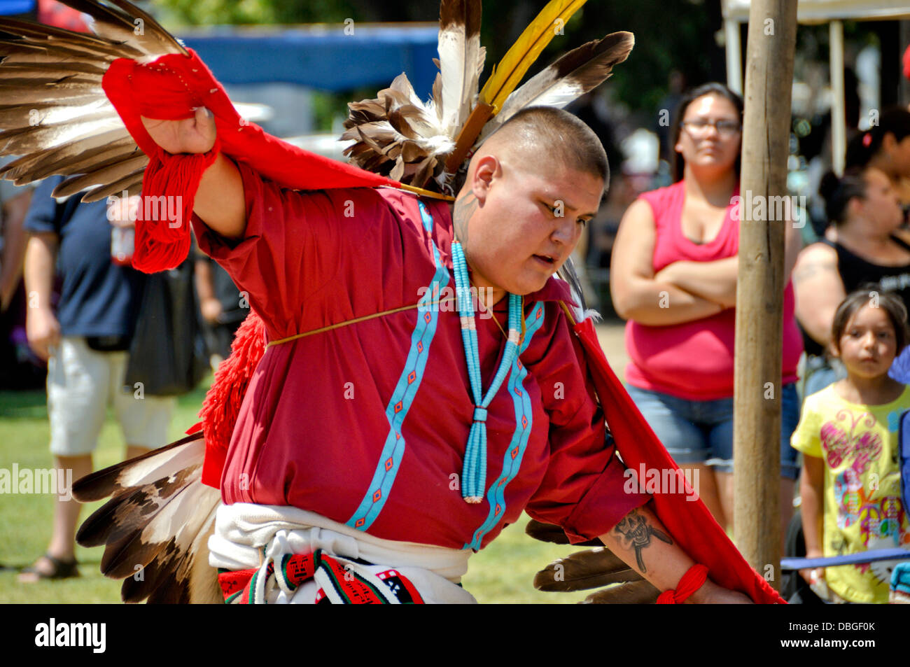 Eagle Dancer at "Cupa Days" festival, Pala Indian Reservation, Pala ...