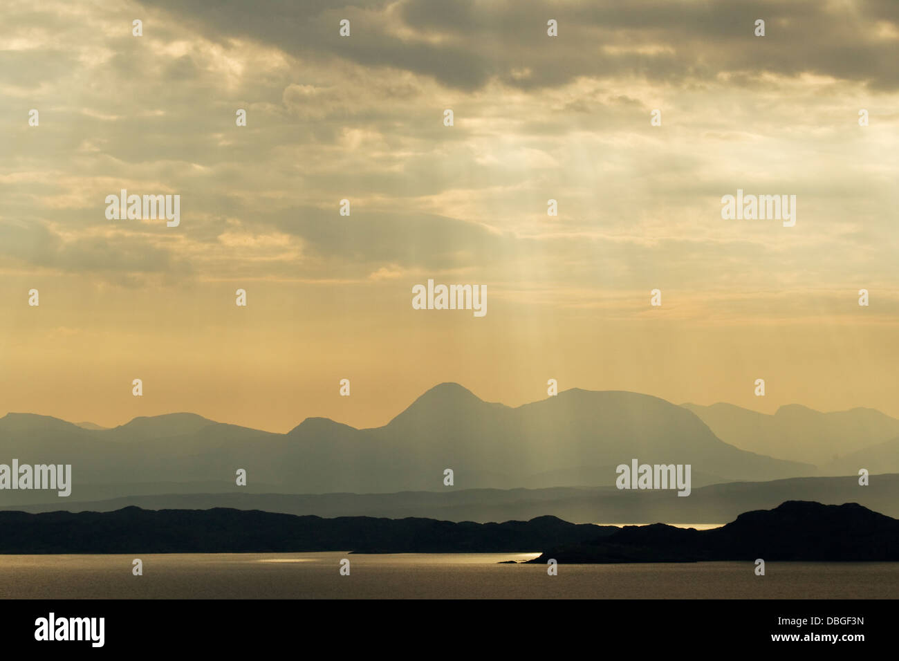 Applecross hills with Rona and Raasay islands in foreground Isle of ...