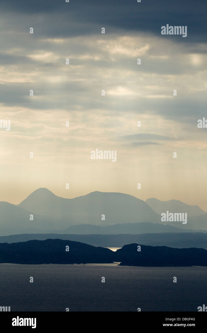 Applecross hills with Rona and Raasay islands in foreground Isle of ...