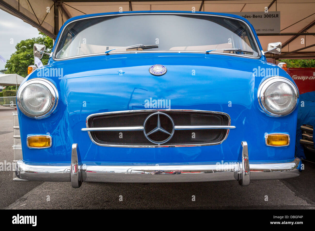 Mercedes-Benz high speed car transporter for the 300SLR. At the 2013 ...