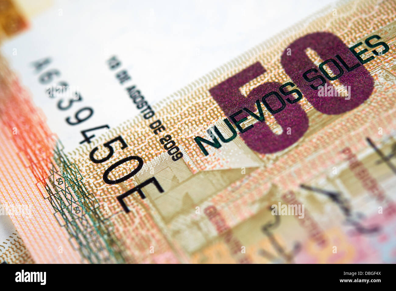 Peruvian paper notes, Nuevos Soles currency from Peru Stock Photo - Alamy