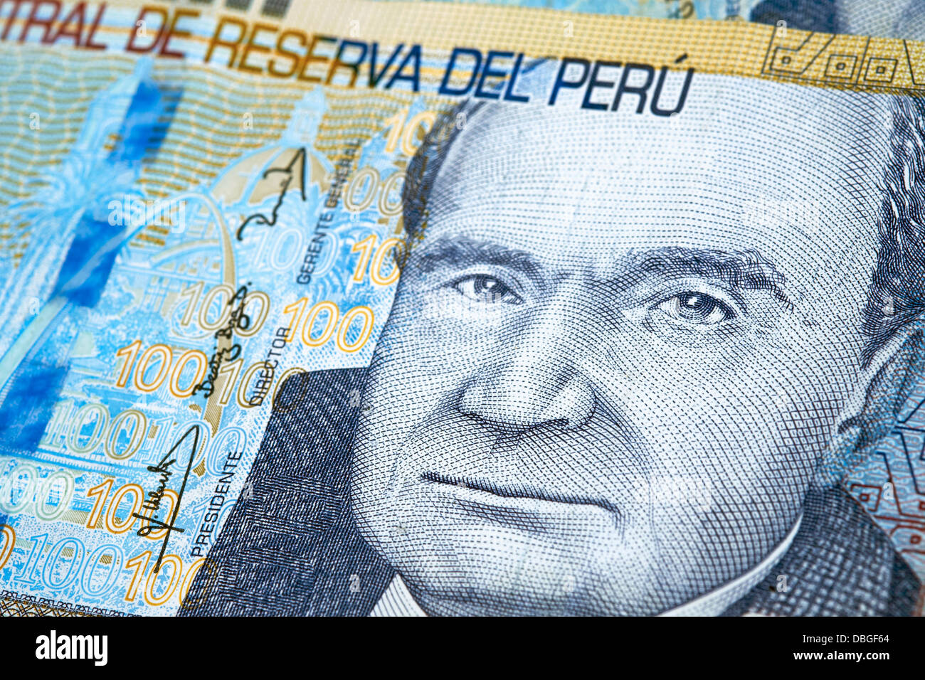 Peruvian paper notes, Nuevos Soles currency from Peru Stock Photo - Alamy