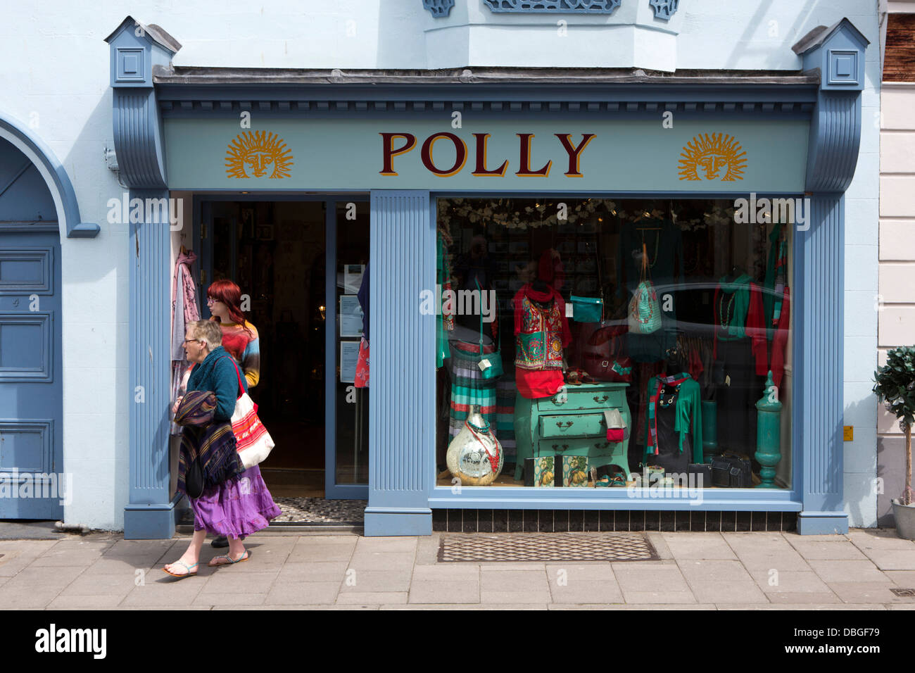 UK, Wales, Ceredigion, Aberystwyth, Town Centre, Chalybeate Street ...