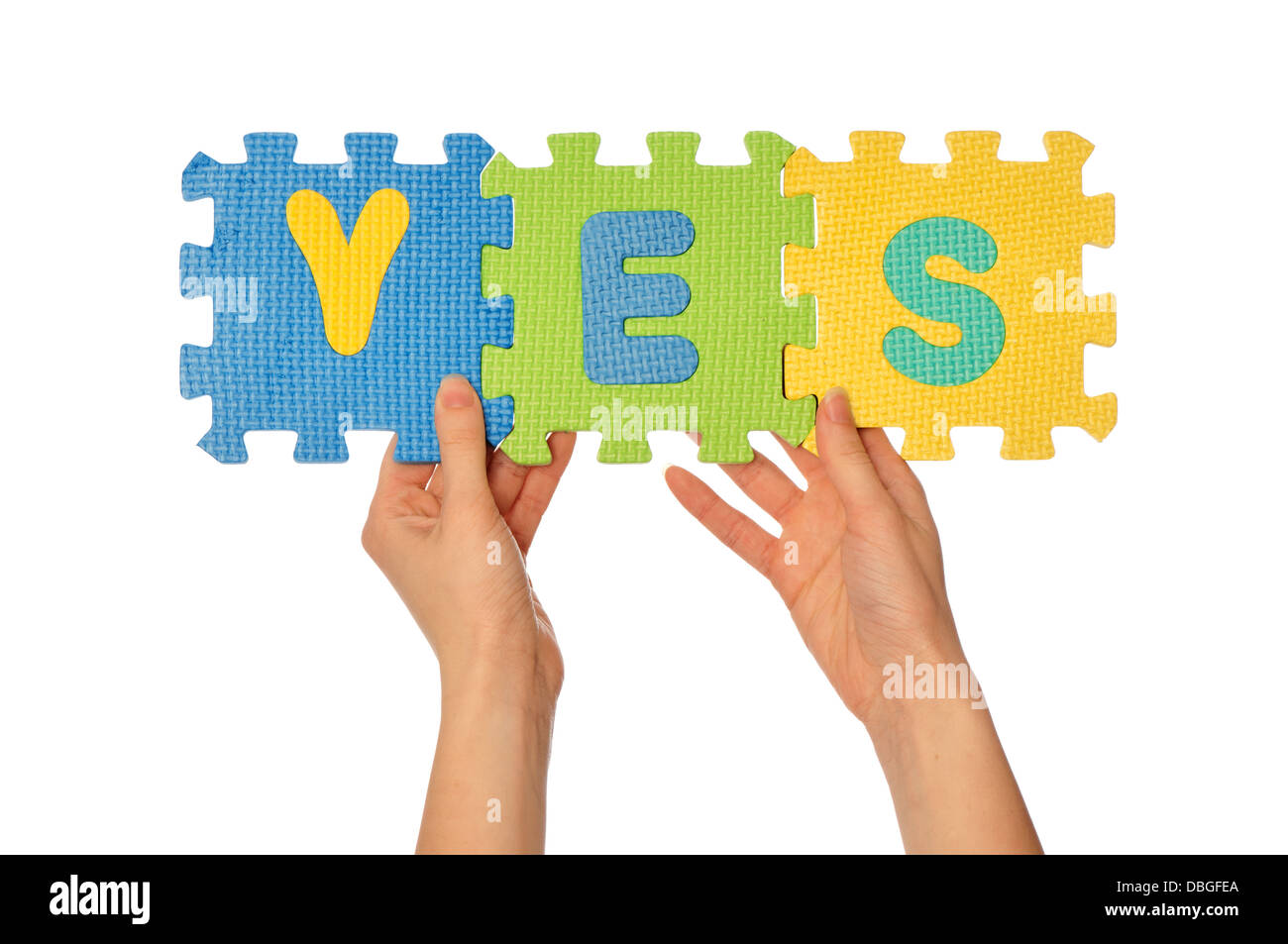 the word yes Stock Photo - Alamy