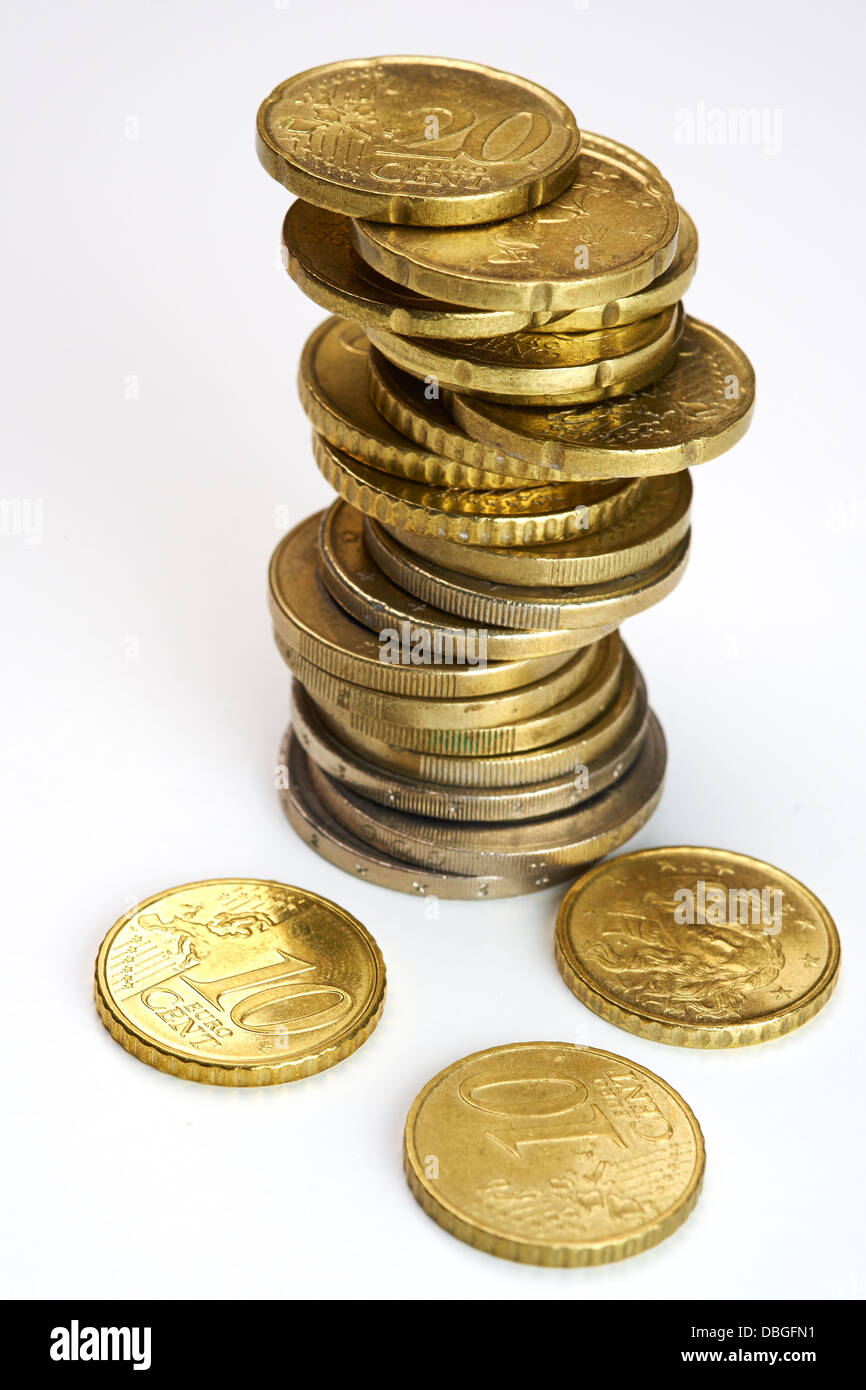 Cents euro coins close hi-res stock photography and images - Alamy