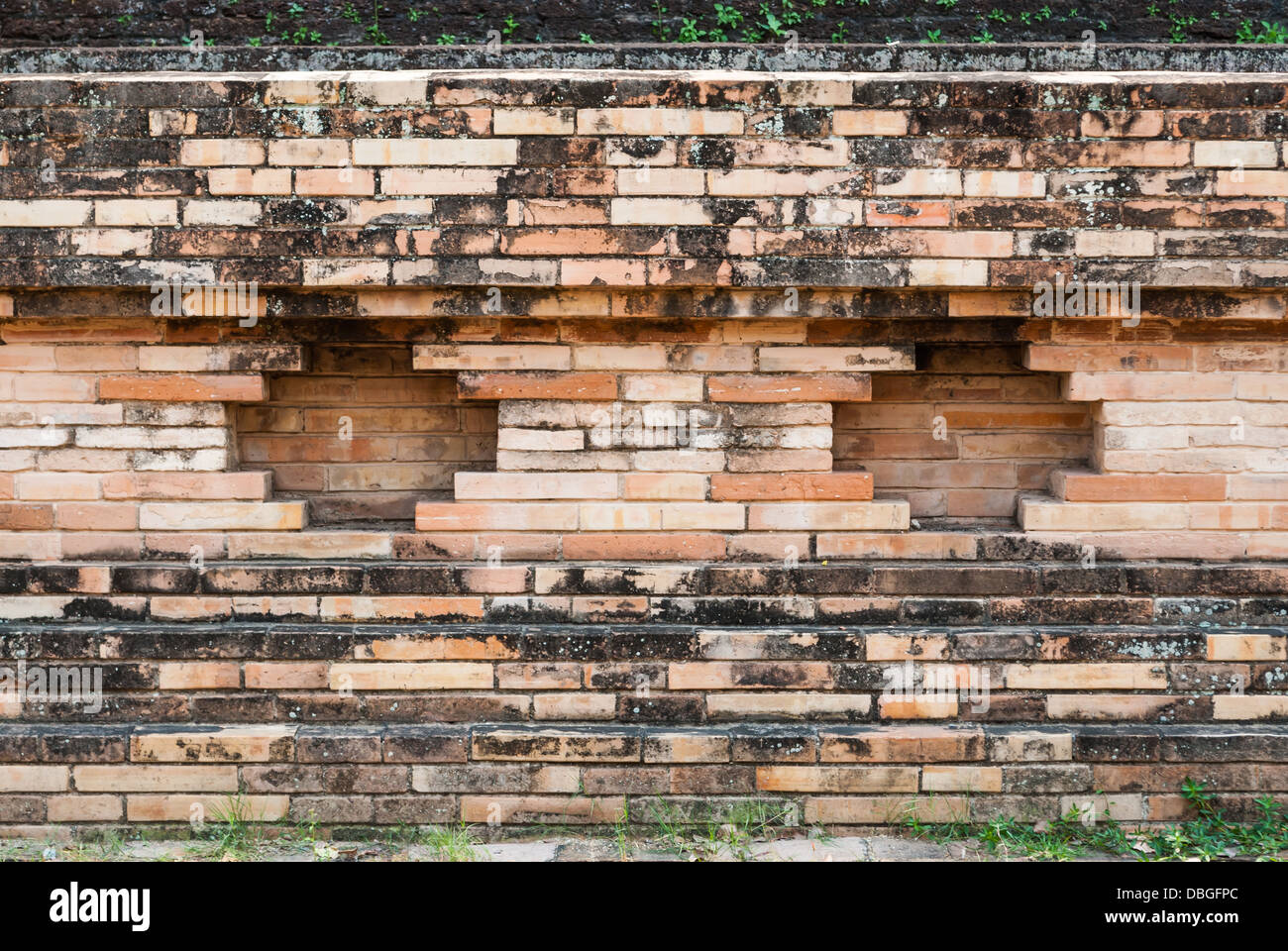 Pattern of Ancient Stain Brick Wall Stock Photo - Alamy