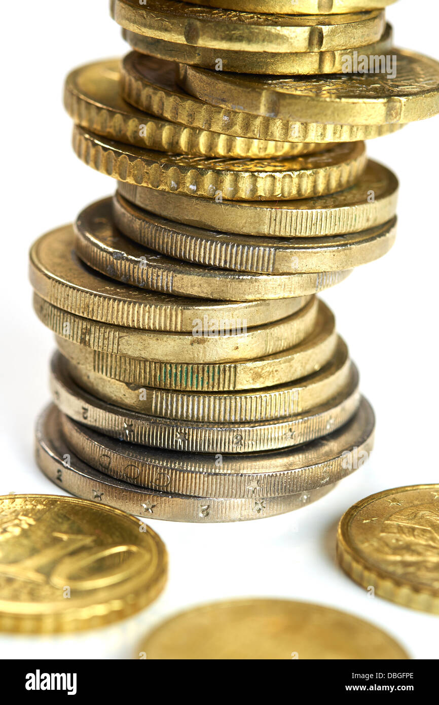 European Currency, Euro Coins Stock Photo - Alamy