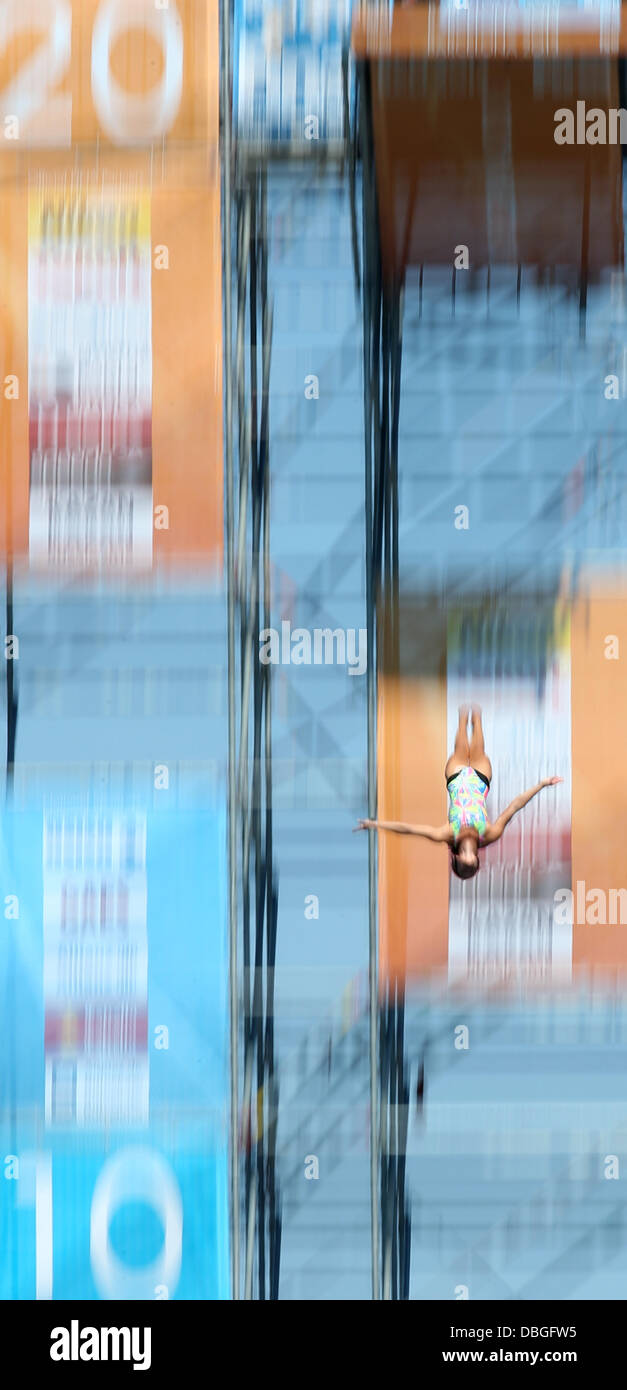 Barcelona, Spain. 30th July, 2013. Anna Bader of Germany in action ...