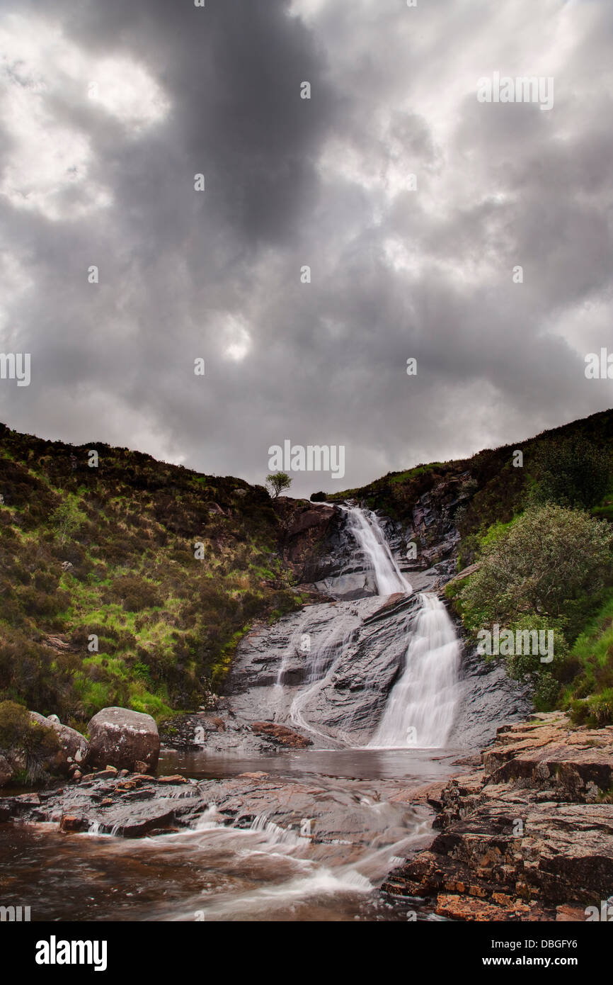 Waterfall Isle of Skye, Inner Hebrides Scotland, UK LA006494 Stock ...