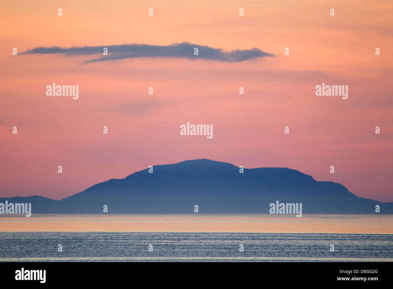 North Uist after sunset Isle of Skye, Inner Hebrides Scotland, UK ...