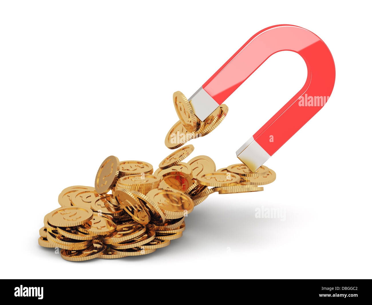 Magnet gold coins Cut Out Stock Images & Pictures - Alamy