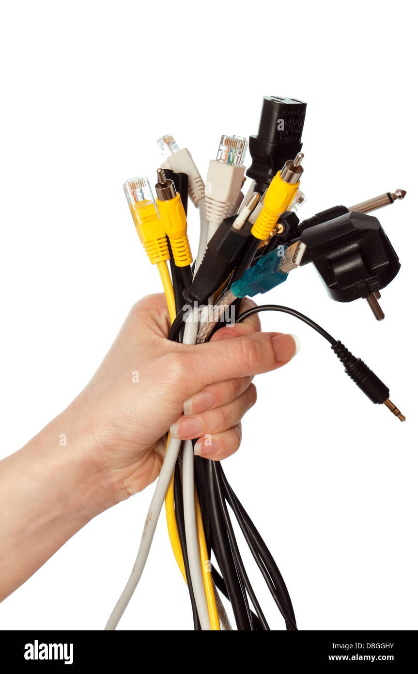 Computer audio cables hi-res stock photography and images - Alamy