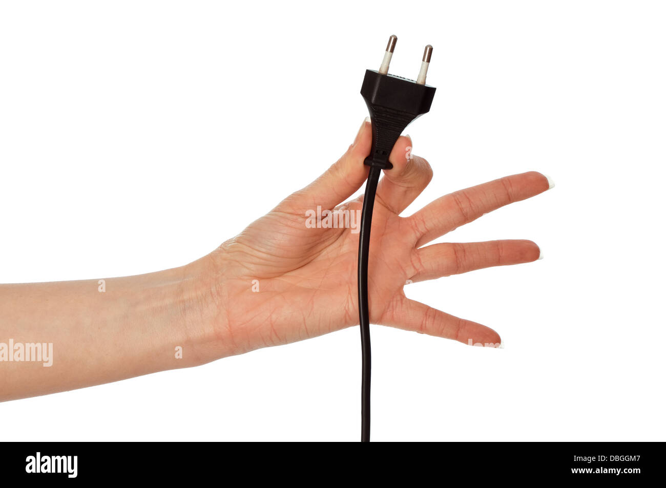 black euro plug Stock Photo - Alamy