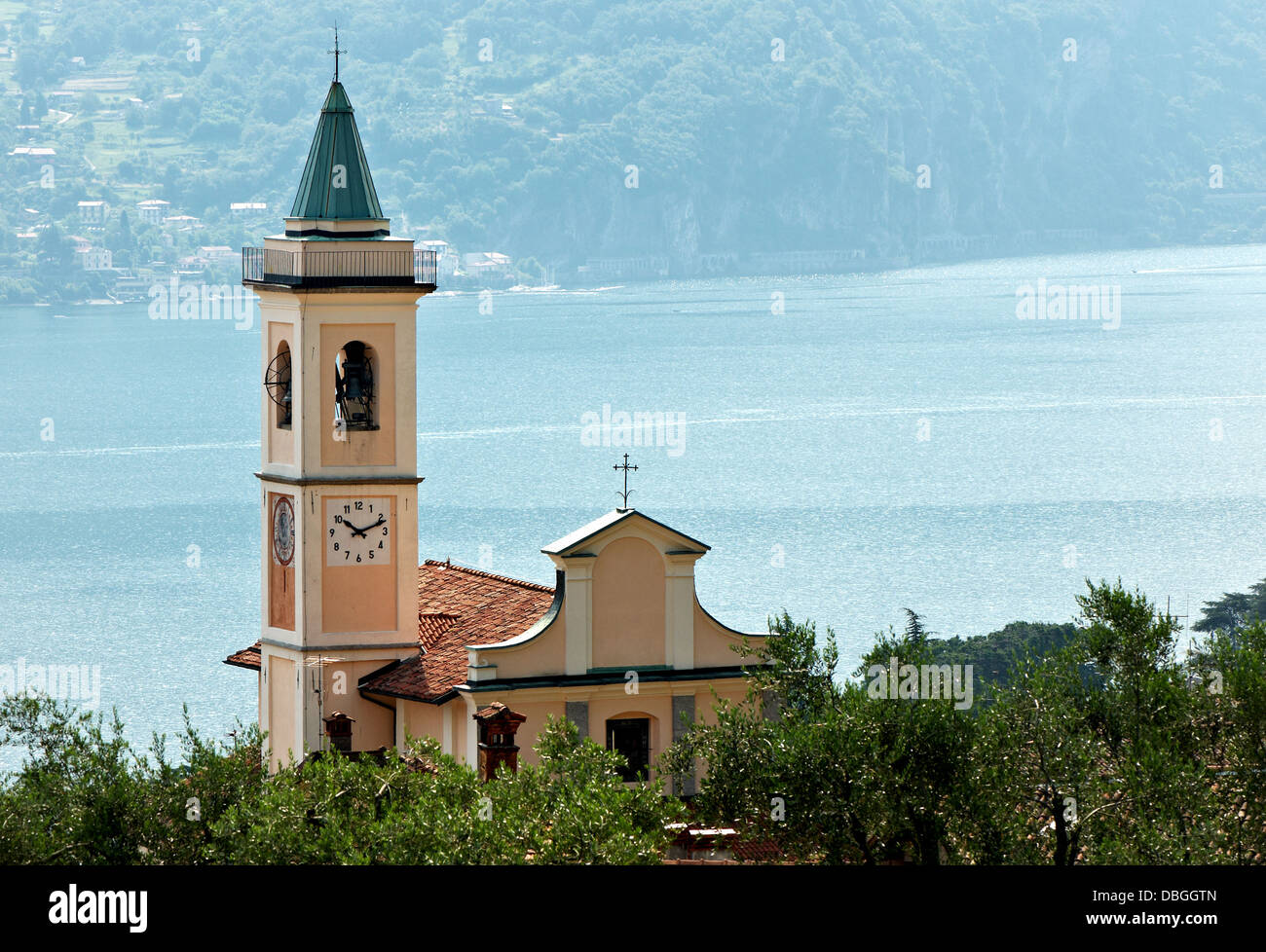 Limonta - View from the lake of Como Stock Photo - Alamy