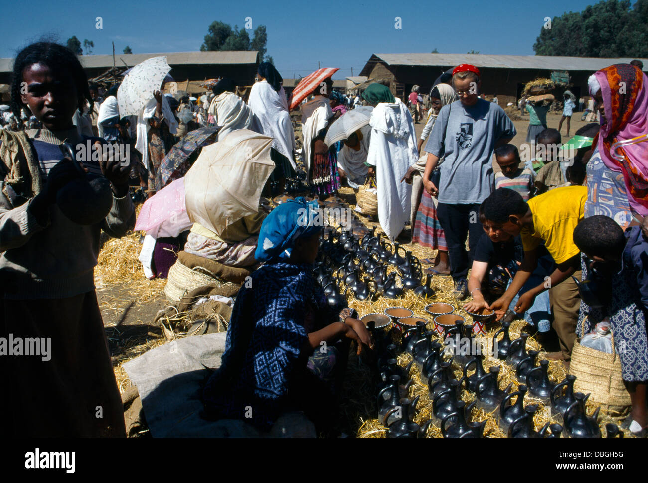 Bahar Dar Ethiopia Tourists at Saturday Market Stock Photo - Alamy