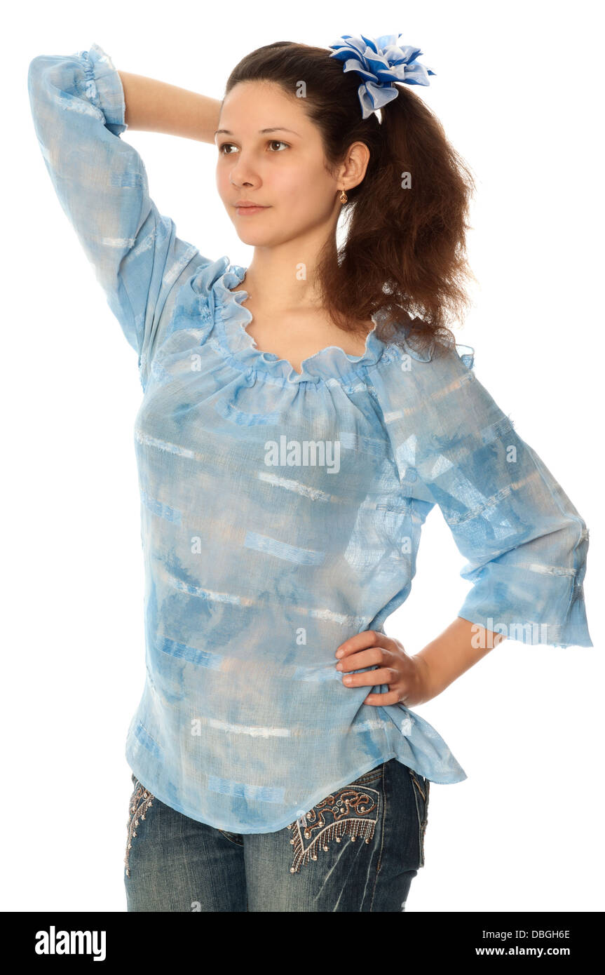 woman in jeans Stock Photo - Alamy