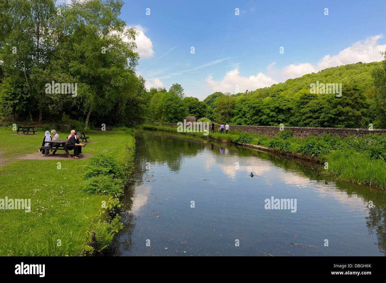 Cromford canal Derbyshire England uk Stock Photo - Alamy