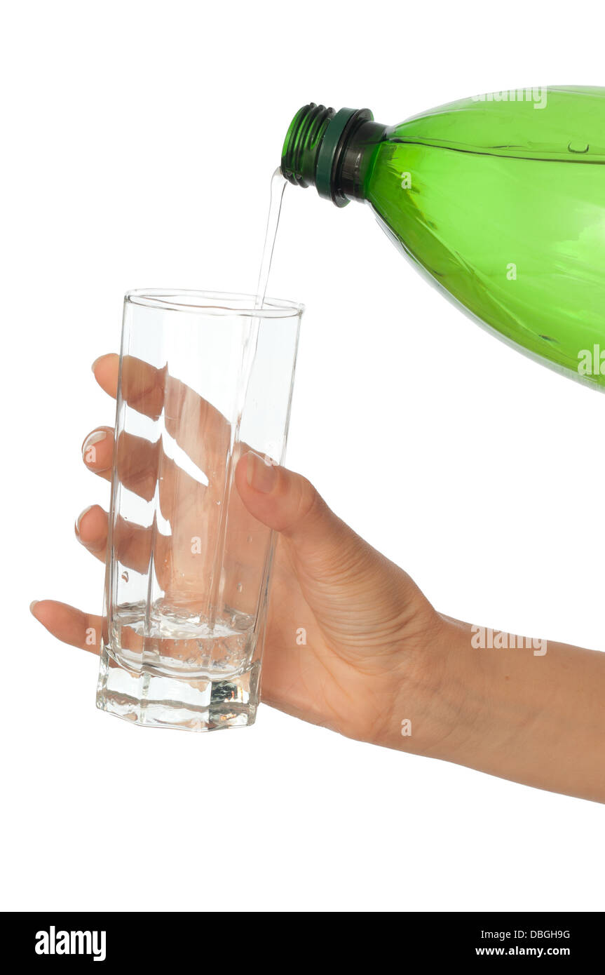 Hand pouring water in Cut Out Stock Images & Pictures - Alamy