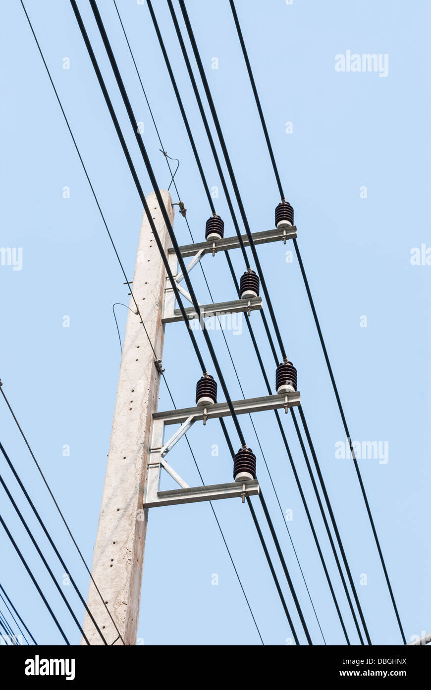 Concrete Electric Tower Stock Photo - Alamy