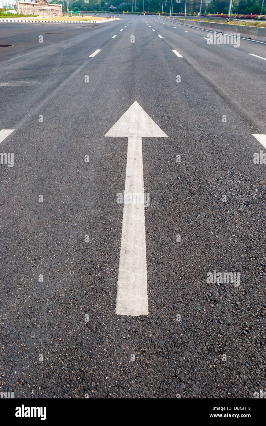 White road signs hi-res stock photography and images - Alamy