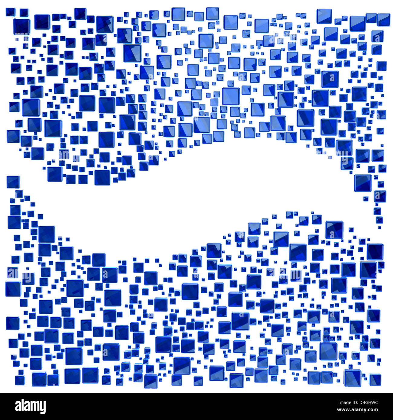 cubes in the shape of a wave Stock Photo - Alamy