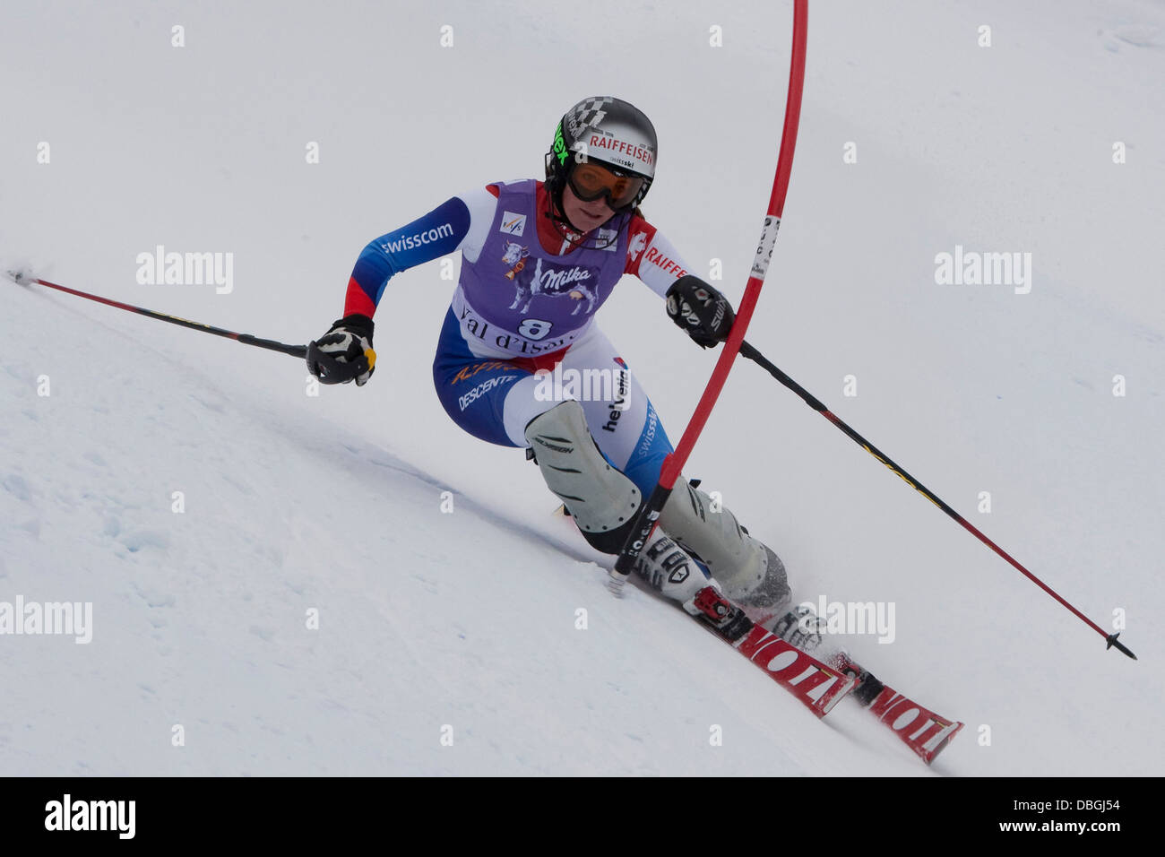 Winter Sport Alpine Ski Racing Val D'Isere France Stock Photo - Alamy
