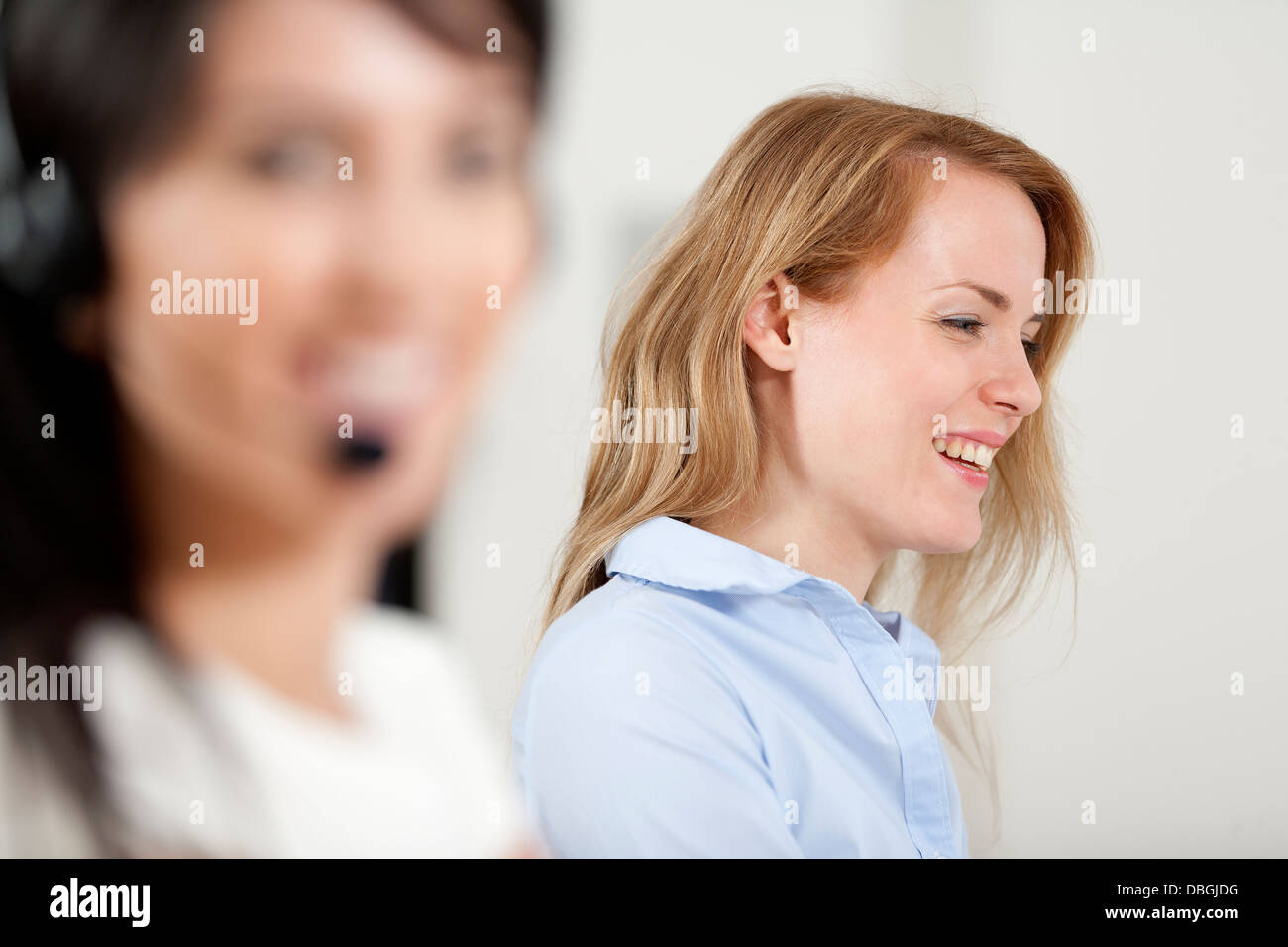 Women in a busy call centre Stock Photo - Alamy
