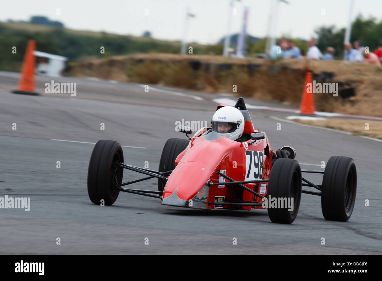 A car taking parting in a Sprint event at Llandow Circuit Stock Photo ...