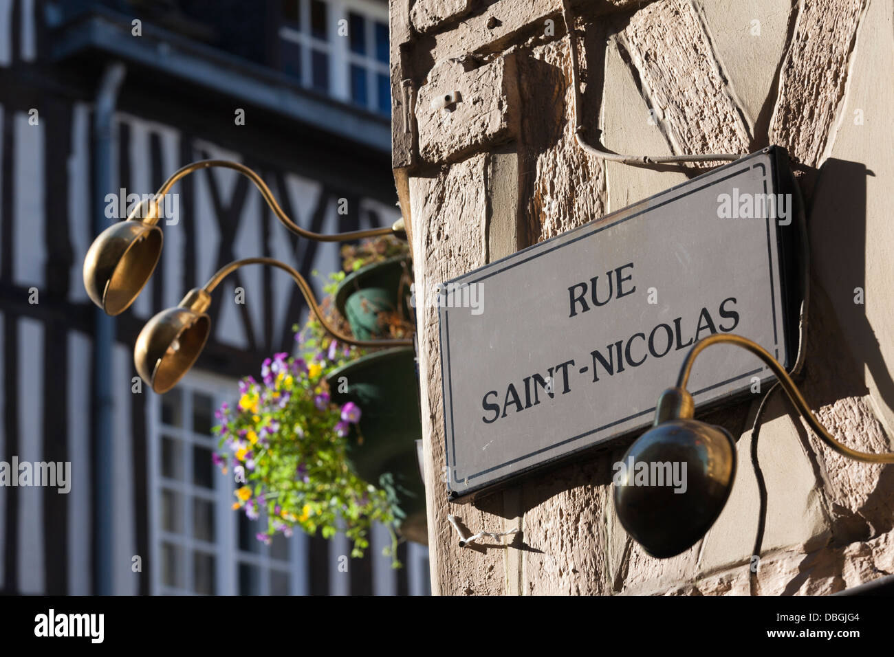 Old buildings rue st nicholas hi-res stock photography and images - Alamy