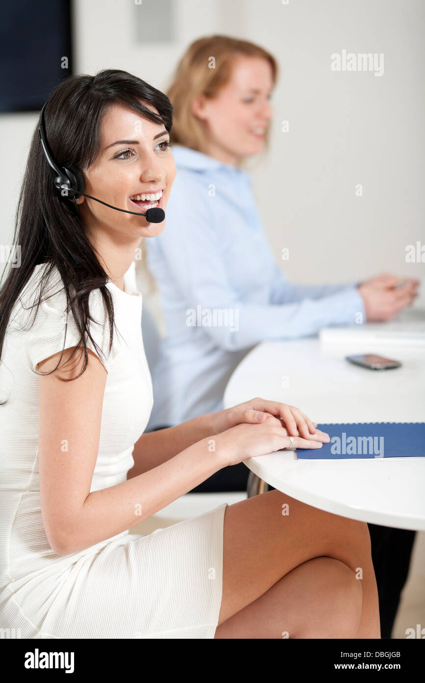 Women in a busy call centre Stock Photo - Alamy