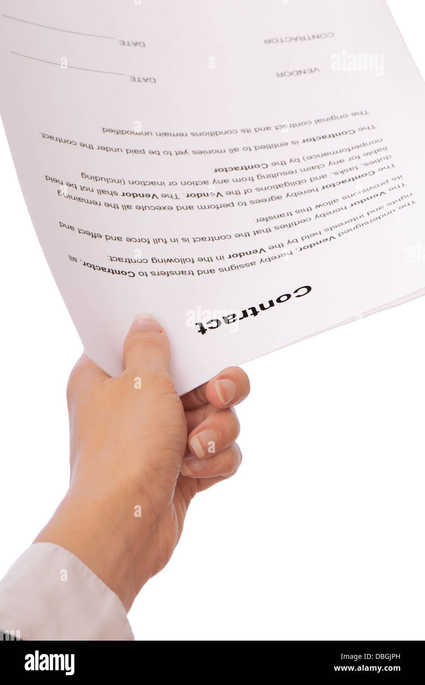signing of a contract Stock Photo - Alamy