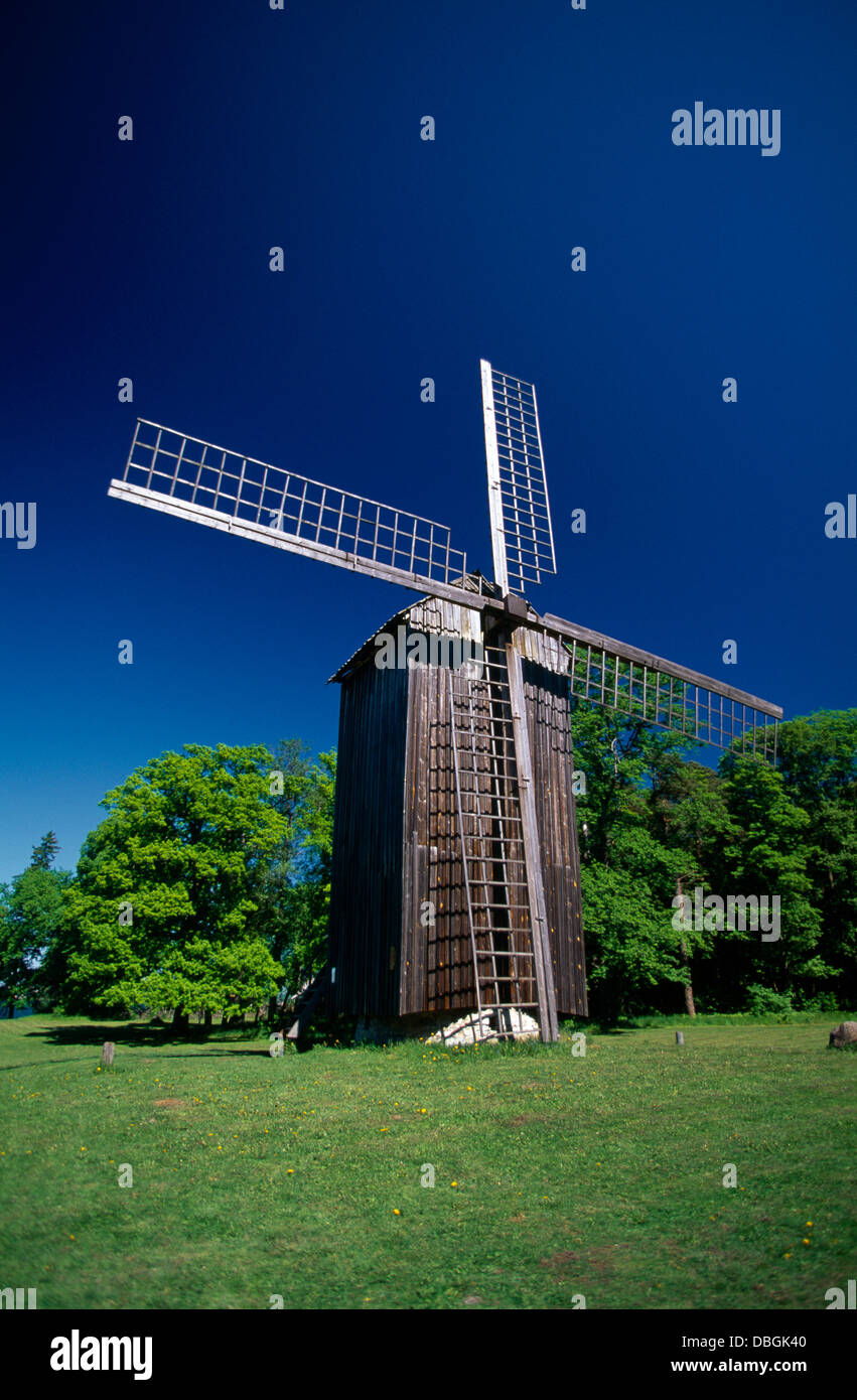 vanasauna windmill estonian open air museum rocca al mare estonia Stock ...
