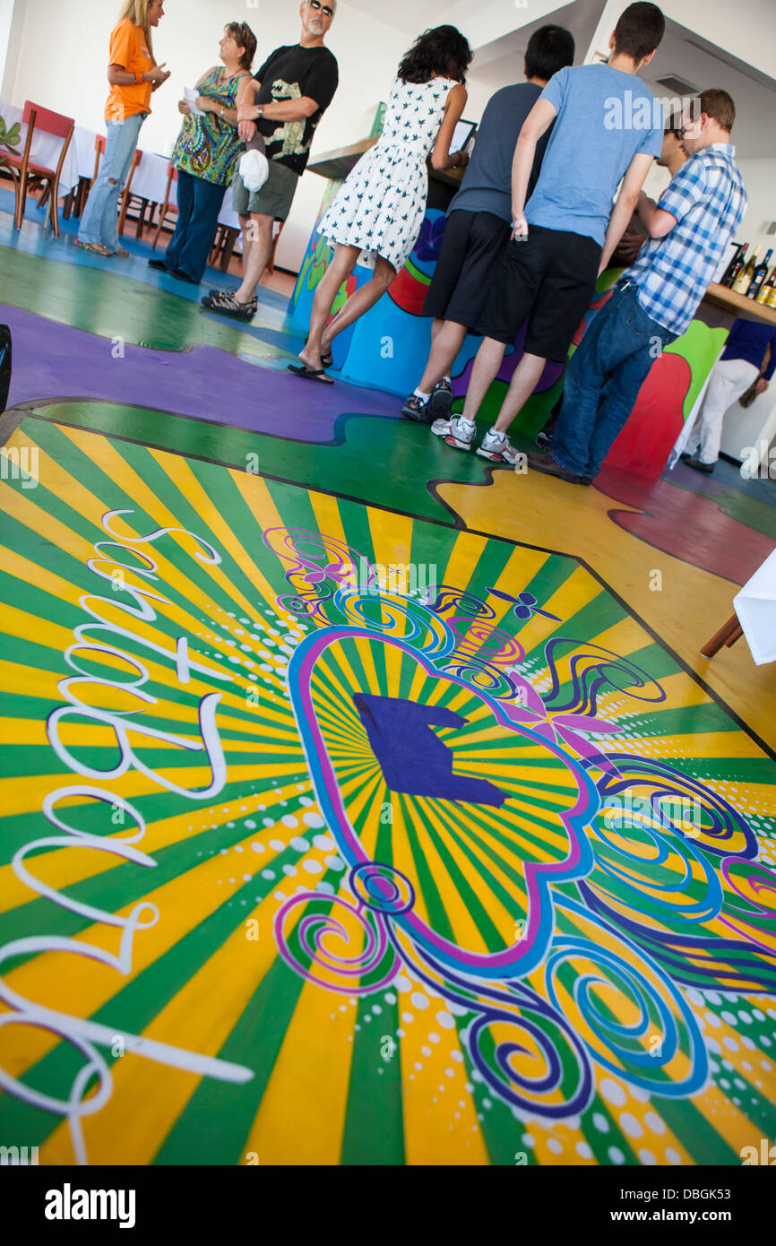 Youth Interactive mural floor, The Funk Zone, Santa Barbara, California ...
