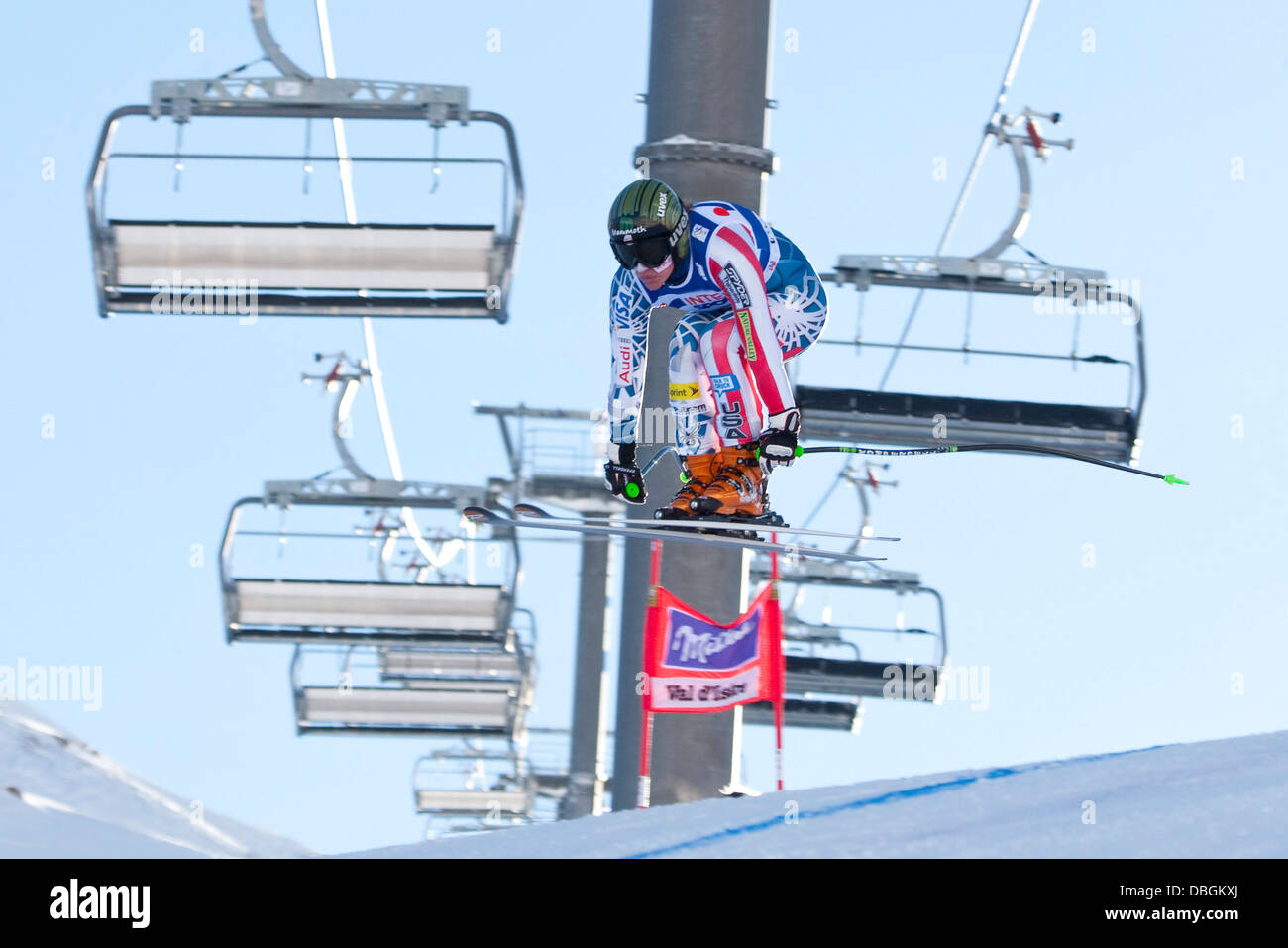 Winter Sport Alpine Ski Racing Val D'Isere France Stock Photo - Alamy