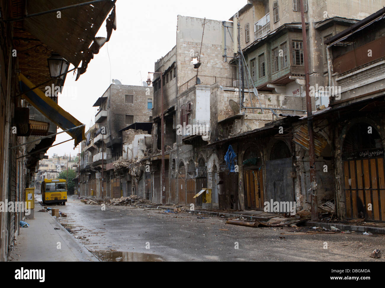October 22, 2012 - Aleppo, Syria: War damage in the Old City Stock ...