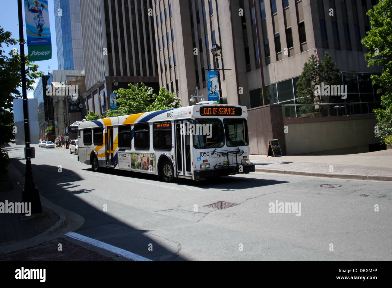 A Metro Transit bus downtown Halifax, N.S Stock Photo - Alamy