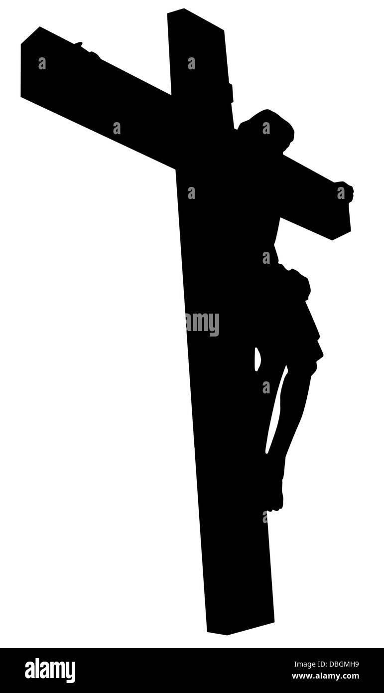 Christ on cross good Black and White Stock Photos & Images - Alamy