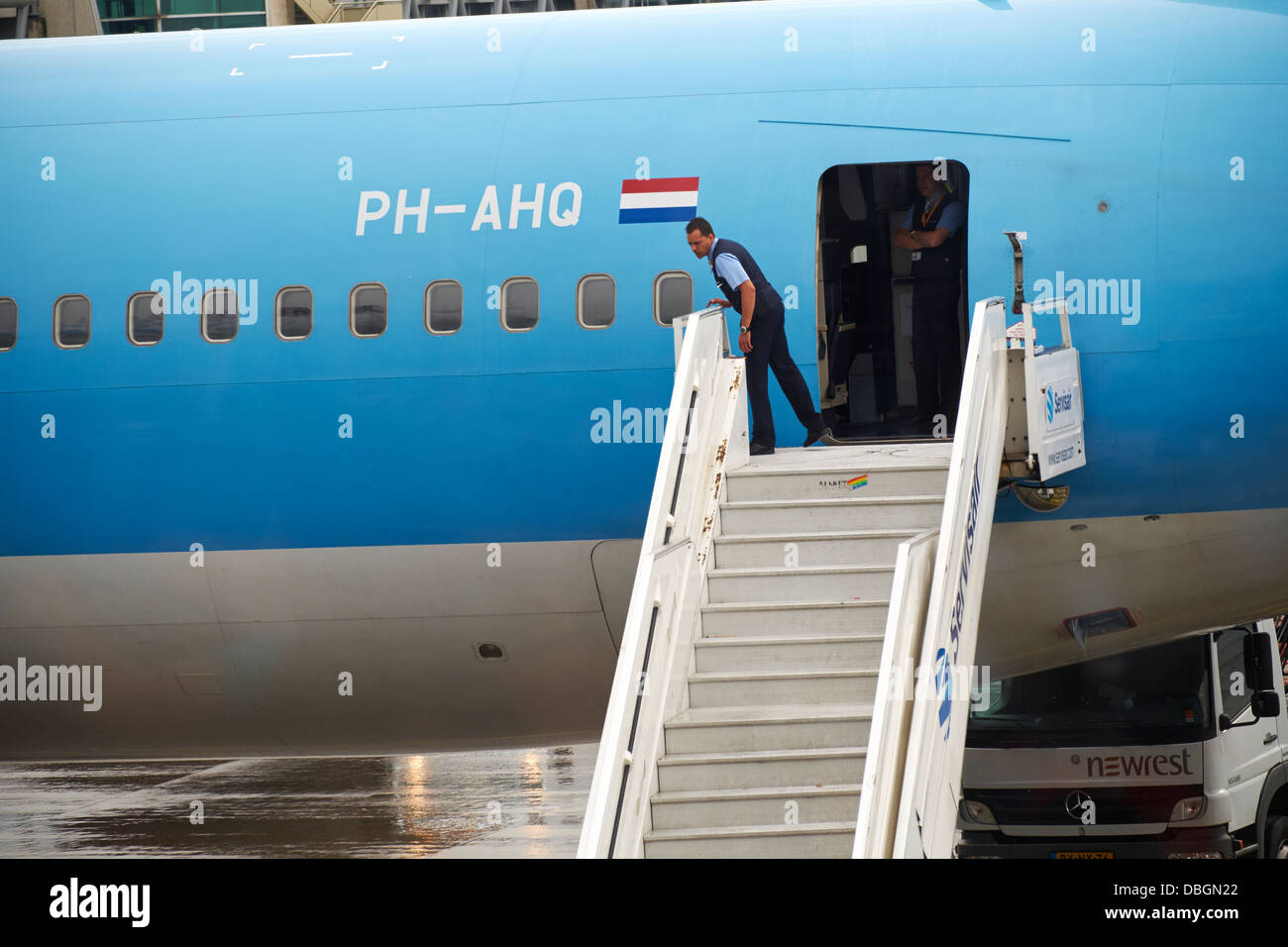 Aircrew preparing for takeoff Stock Photo - Alamy