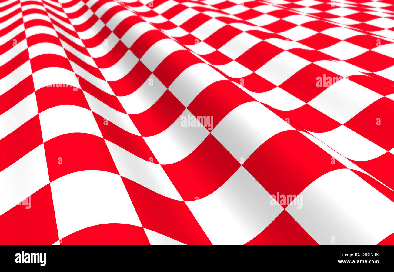 Red-white plane with wave Stock Photo - Alamy
