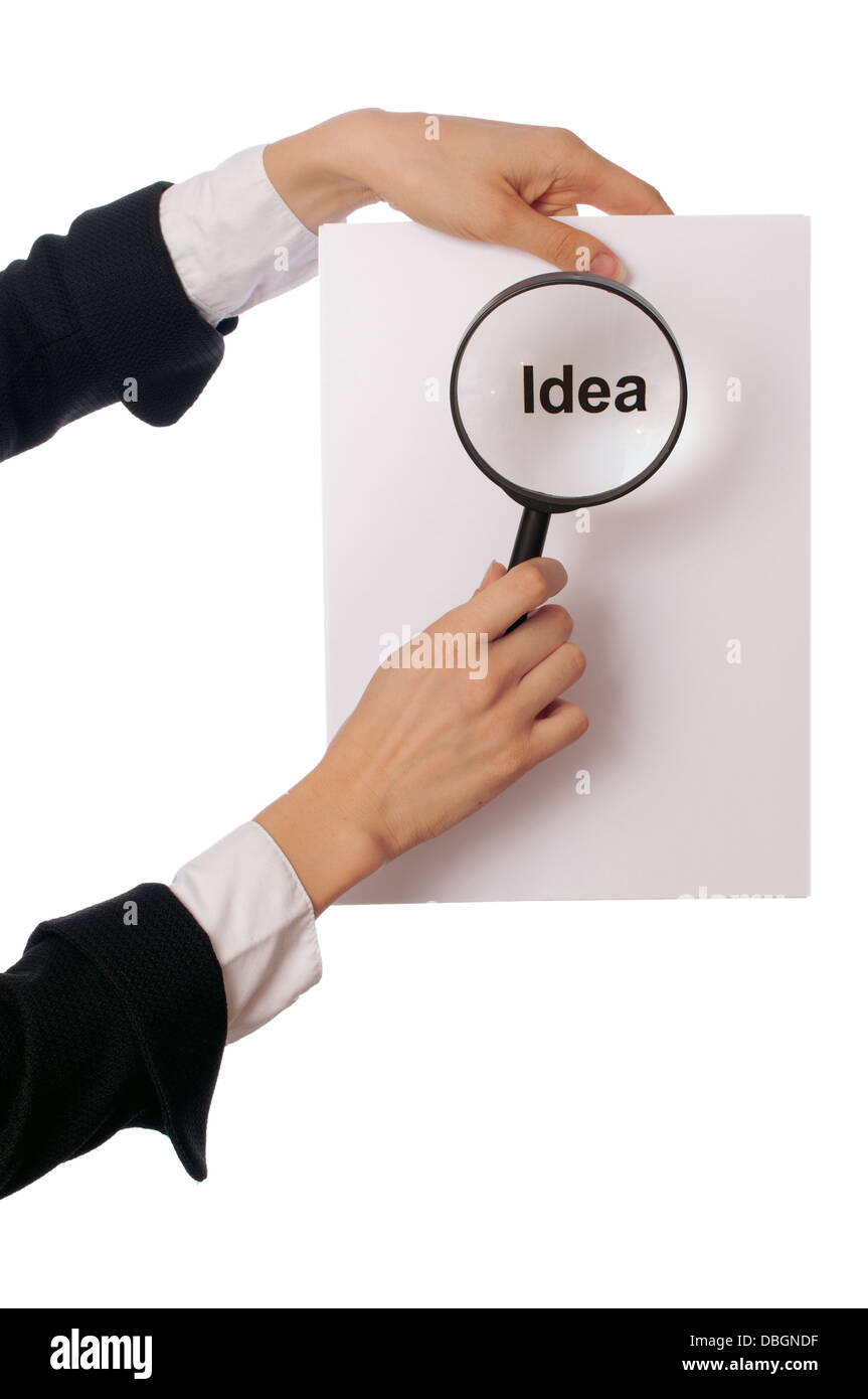 Woman good idea Cut Out Stock Images & Pictures - Alamy